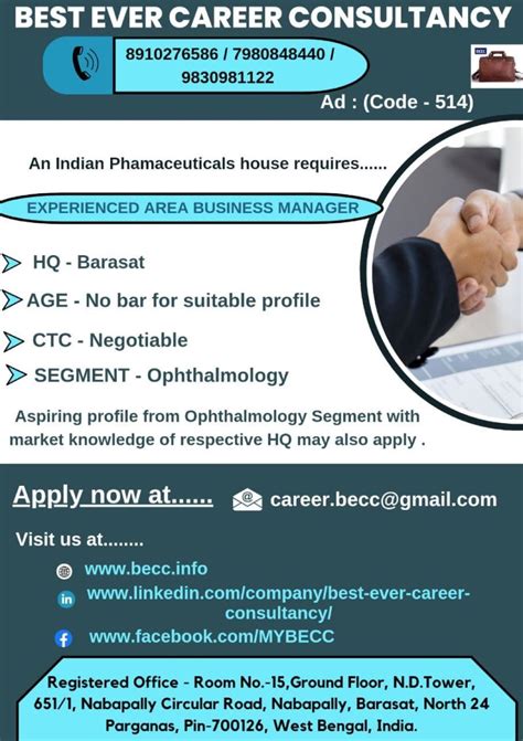 Soumitra Mondal On Linkedin Experienced Front Line Managers From Ophthalmology Segment Can Apply