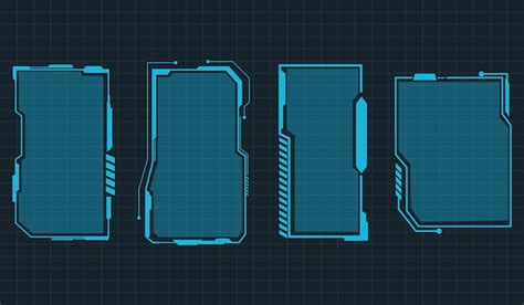 Premium Vector Futuristic Vector Hud Interface Screen Design Digital