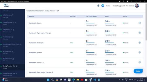 N S Srinivas Vanga On Linkedin Day12 50daysofcodechallenge Python Nestedloops Ccbpian