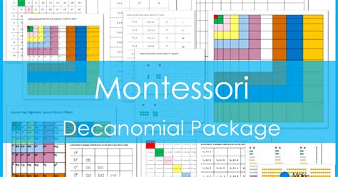 Making Montessori Ours Montessori Decanomial Layout Printables
