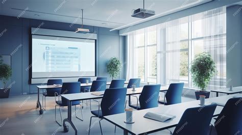 Presentation Conference Room With A Large Screen Modern Business