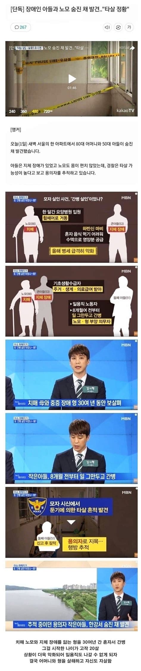 둘째 아들이 가족들을 죽이고 자살한 이유 포텐 터짐 최신순 에펨코리아