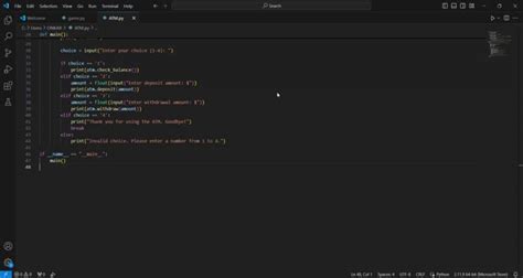 How A Python Program Mimics Atm Operations Onkar Gadikar Posted On