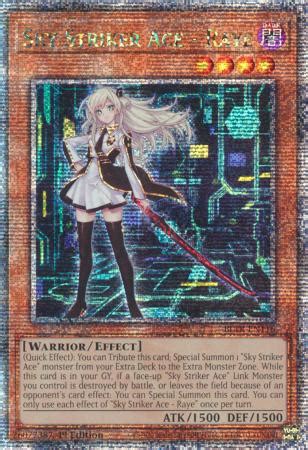 Sky Striker Ace Raye Alternate Art Quarter Century Secret Rare