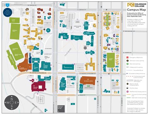 The Colorado College Campus Map All Maps