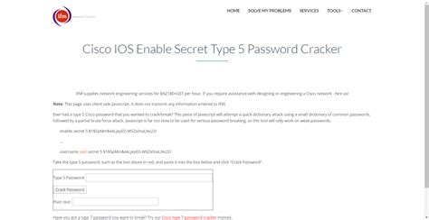 Enable Secret 5 Password Decoder Free Klograde