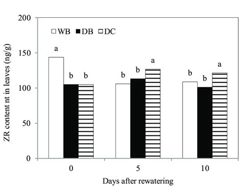 Root To Leaf Delivery Rates Of Zr And Aba In Different Treatments In