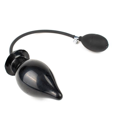 Rubberfashion Latex Butt Plug Aufblasbar XL Aufblasbarer Analplug Mit ...