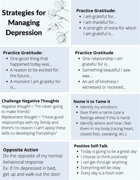 Relief From Depression Depression Ts Coping Skills Cards Coping