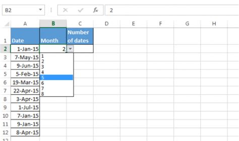 Counting The Number Of Dates With Matching Month Criteria