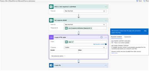 solved no dynamic content for form submission flow power platform