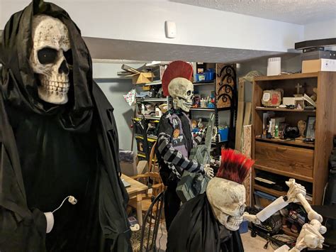 Punk Rock Skeleton And Reaper Band Motion Sync