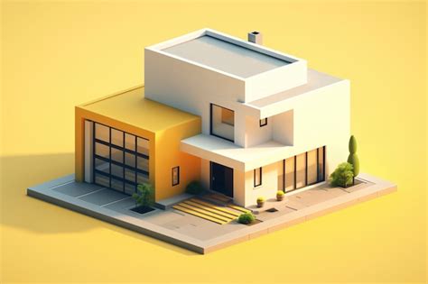 Free Ai Image Three Dimensional House Model