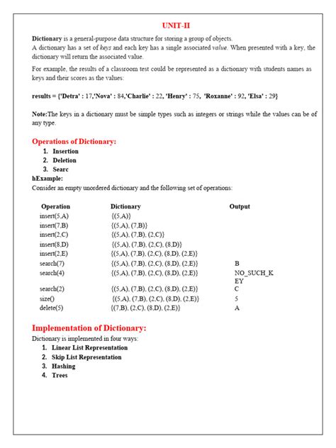 Data Structures Unit 2 Notes Pdf Software Engineering Computing
