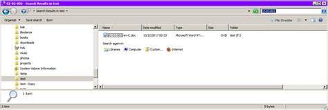 What Is The Windows 7 Search Syntax For Exact Part Of A Filename