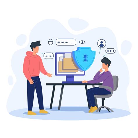 Computer Security Vector Concept Flat Illustration 2774576 Vector Art At Vecteezy