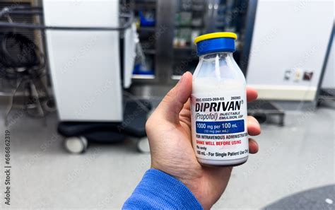 Chicago Il Usa December 1 2023 Propofol Bottle With Label