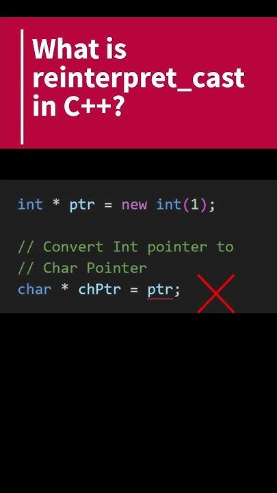 what is reinterpret cast in c cplusplus cpp coding