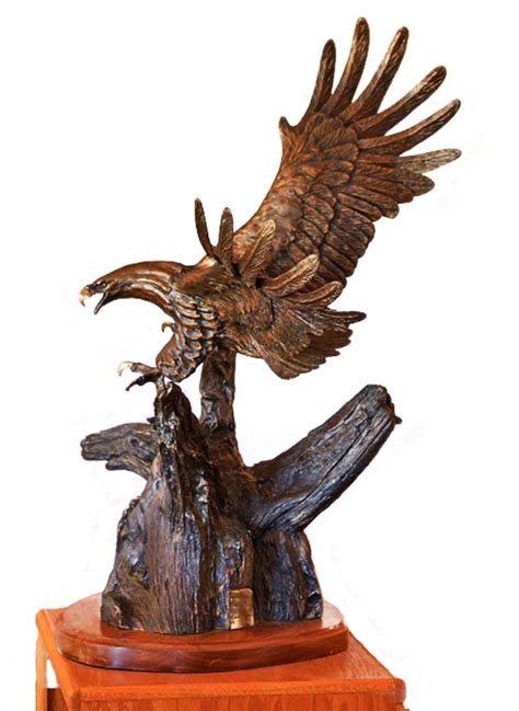 Carl Wagner Bronze Sculpture Freedom Bronze Eagle
