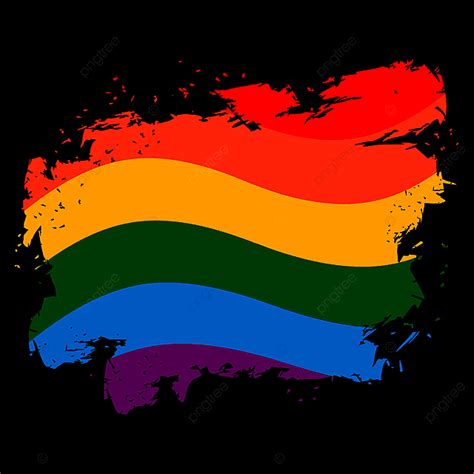 Lgbt Pride Flag Vector Png Images Lgbt Flag Grunge Style Stripes Gay