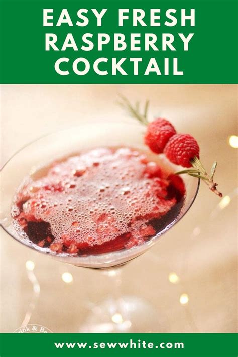 Rum And Raspberry Cocktail Perfect Party Cocktail