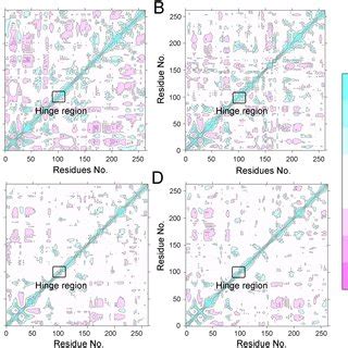 Dynamical Cross Correlation DCC Analysis Of Fluctuations Of Residues Download Scientific