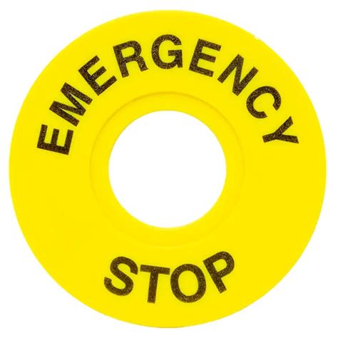 Табличка для кнопок 22 мм Emergency Stop Ekf Цены характеристики