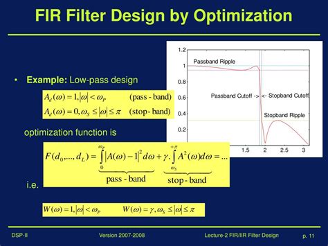 PPT Digital Signal Processing II Lecture FIR IIR Filter Design PowerPoint Presentation