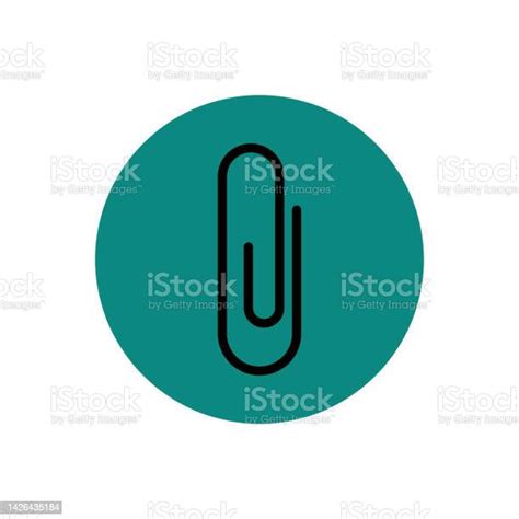 종이 클립 아이콘입니다 아이콘은 응용 프로그램 웹 아이콘 인포 그래픽에 사용할 수 있습니다 편집 가능한 스트로크 디자인 템플릿