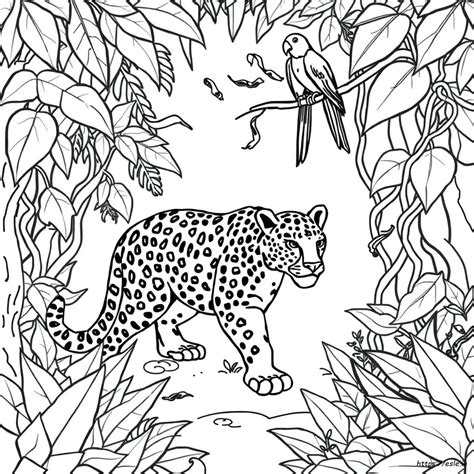 Rainforest Animals Coloring Pages