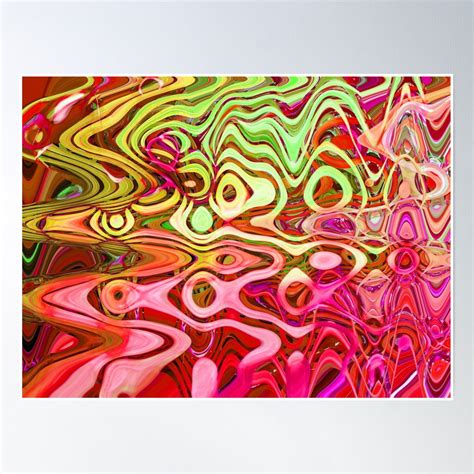 Hippie Style Abstract Groovy Exotic Colors Happy Maximalism For