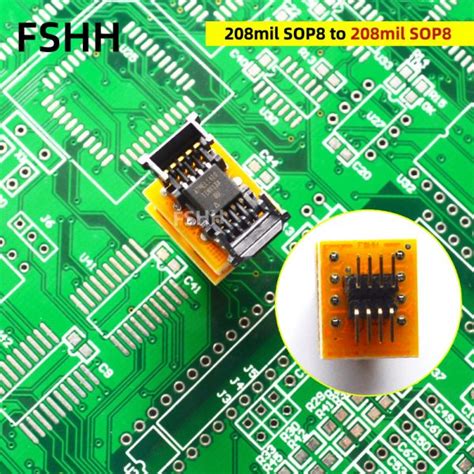 200mil 208mil SOP8 SOIC8 Test Socket IC Socket Clamshell Adapter Socket Back Pin SMD SOK SPI