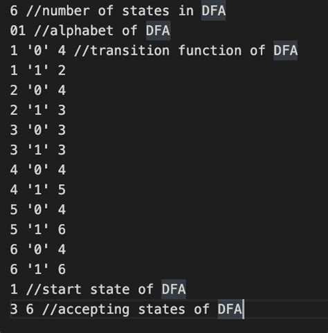 Solved Write A Python Program That Reads A Test Dfa