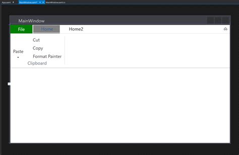 RibbonTabItem White Stripe Issue Fluentribbon Fluent Ribbon GitHub