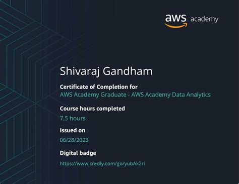 Awsacademy Aws Dataanalytics Shivarajgandham