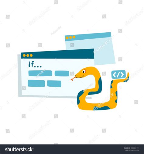 Python Code Language Sign Programming Coding Stock Vector Royalty Free