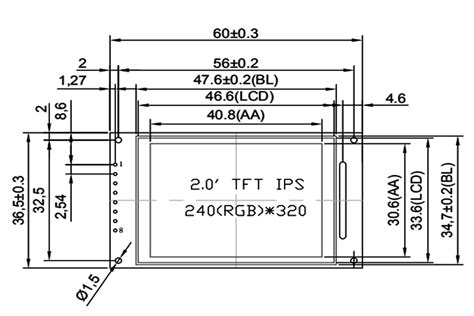 20 Full View 8pin 320x240 Hd Color Tft Lcd Display Module