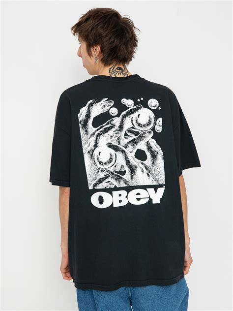 Obey T Shirt Logo Obey T Shirt Eyes In My Head Black Pigment