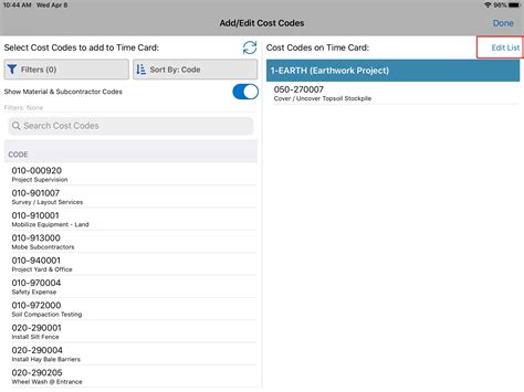 How To Replace A Cost Code On The Hcss Field Mobile App
