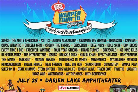2024 Warped Tour Bands Warped Tour Band Wantagh Tickets Scoszd