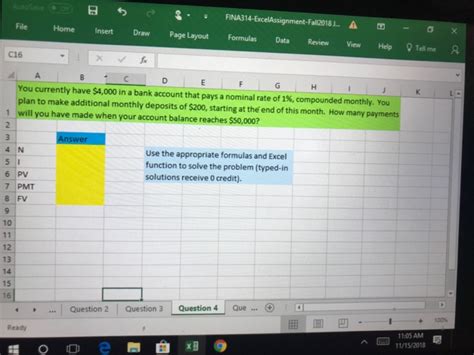 Solved I ONLY Need The Formulas And Excel Function I Dont Chegg