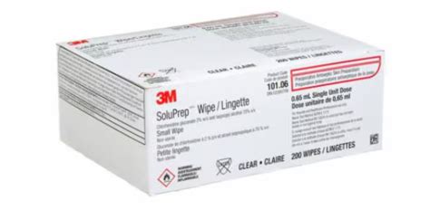 3m Soluprep Chlorohexidine Wipe W Isopropyl 70 Red 10106