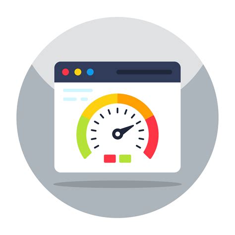 Vector Design Of Web Speed Test Flat Icon 13462541 Vector Art At Vecteezy