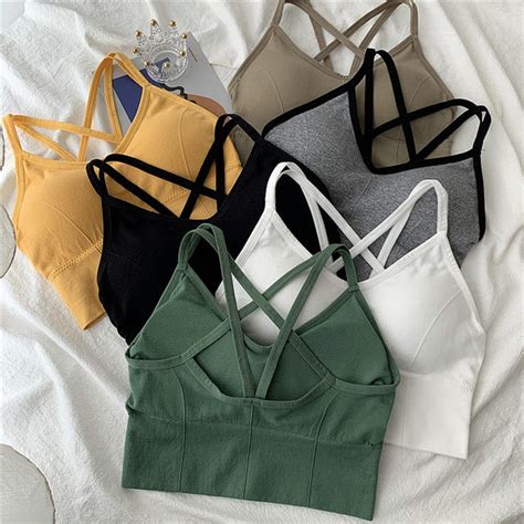 Cross Back Bra Camisole For Women Strapless Tube Top Base Layer