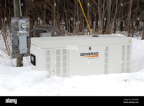 A Generac Protector Qs A Backup Electric Generator That Runs On