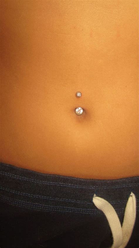 Naval Hoop Piercing Small Navel Piercing Two Navel Piercings Belly