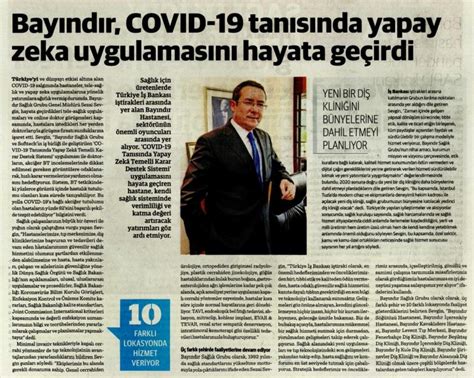 Genel Müdürümüz Sayın Sezai Sevgin Dünya Gazetesinin Sağlık İçin Üretenler Özel Ekine Konuk