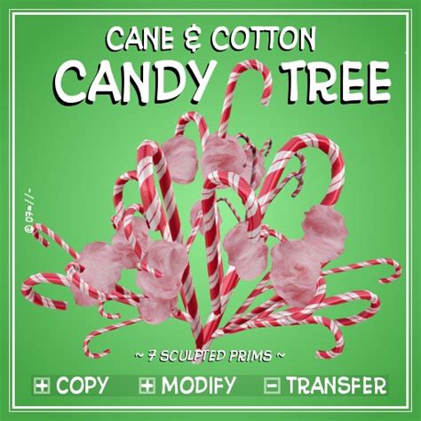 Second Life Marketplace P Cane And Cotton Candy Tree