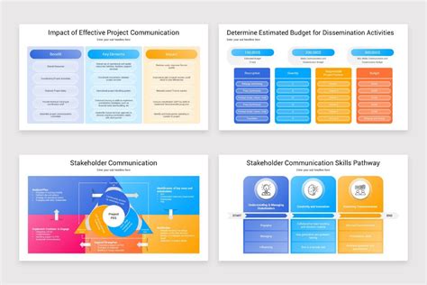 Stakeholder Communication Plan Powerpoint Template Nulivo Market