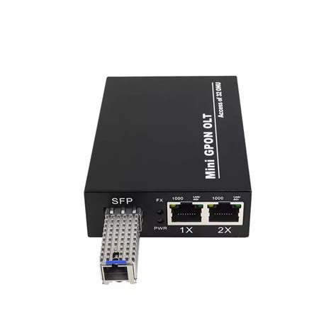 Mini Gpon Olt Stick Single Port 1 Gpon Port 2ge Ports Uplink Portable